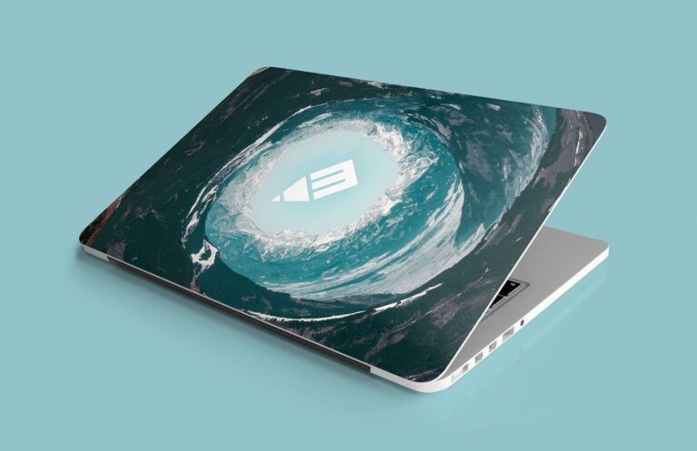 Macbook Sticker Mockup - Mockuptemplate