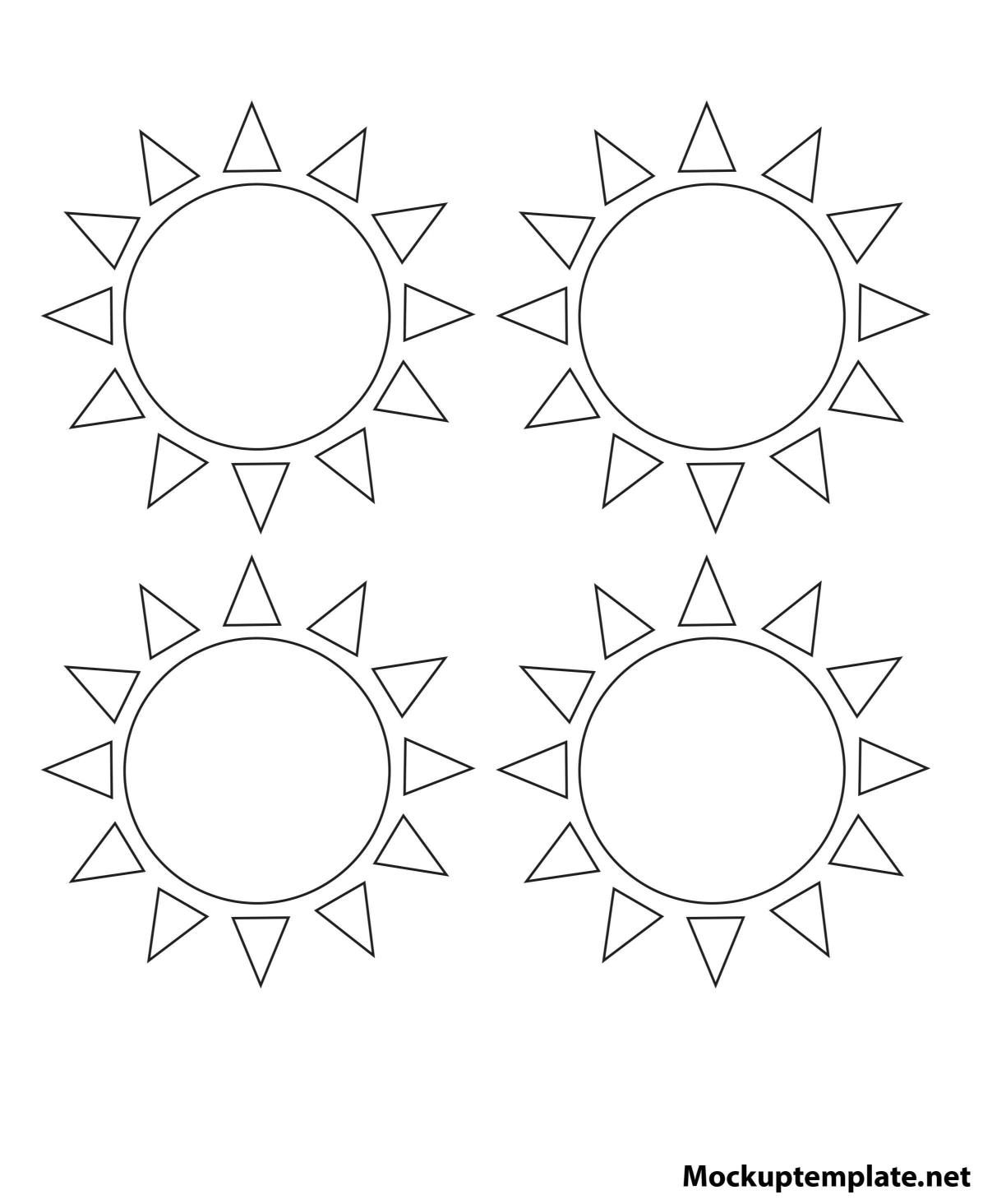 Free Printable Sun Templates ( 24+ )