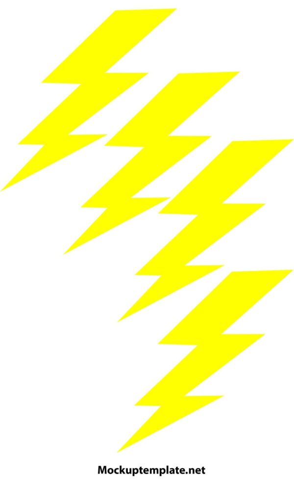 Free Printable Lightning Bolt Templates