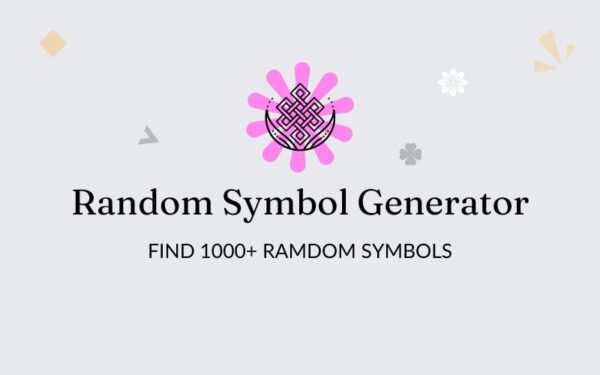 Random Symbol Generator : Find Emoji, Numbers & Symbols