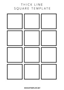 28+ Best Free Printable Square Templates ( PDF ) - 2024