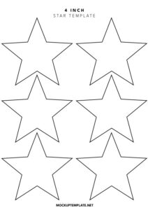 Free Printable Star Templates ( 16+ PDF )