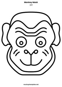 6+ Best Free Printable Monkey Mask Templates ( PDF )