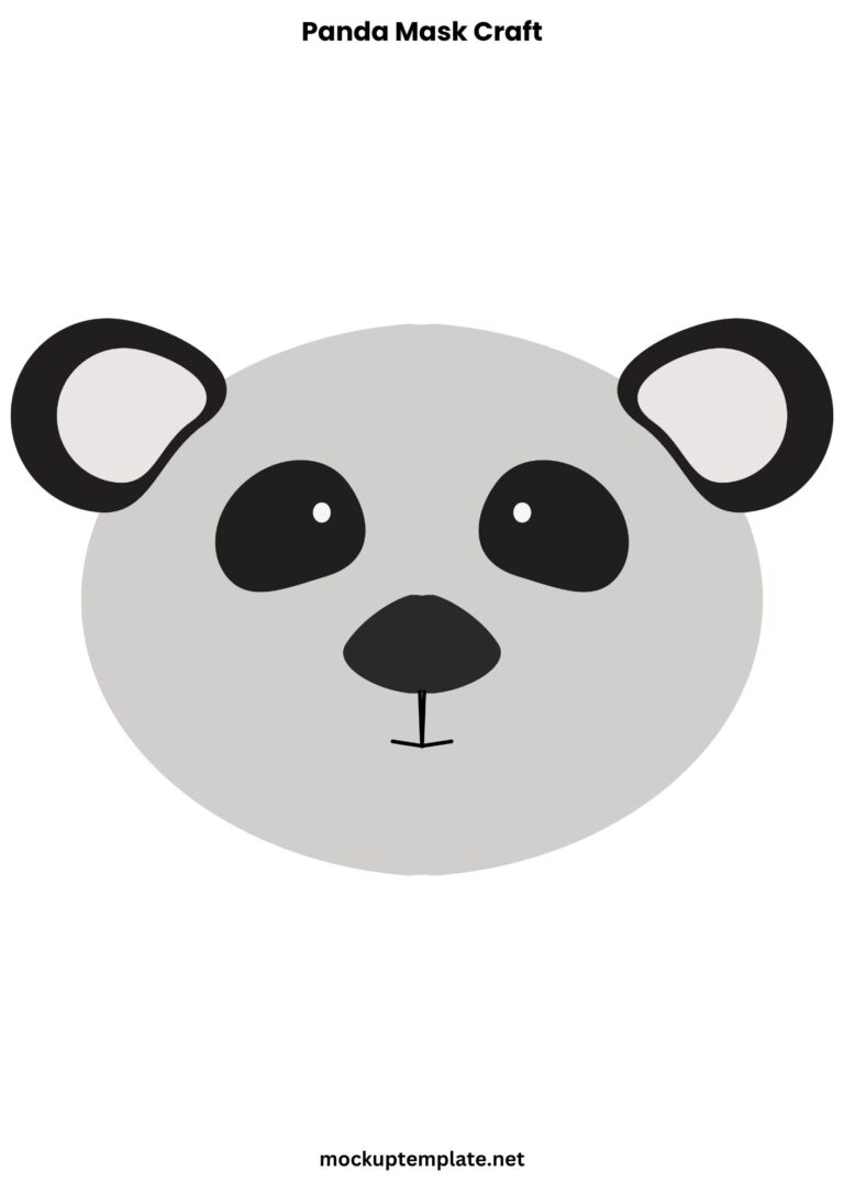 10+ Best Free Printable Panda Mask Templates Templates ( PDF )