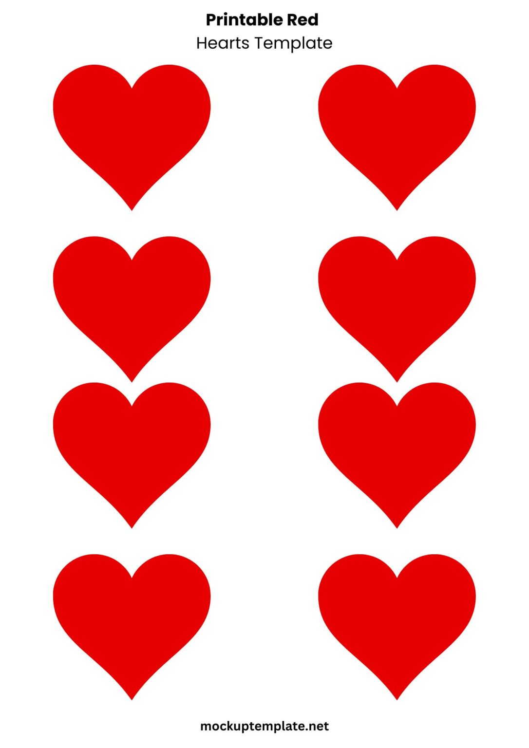 30+ Best Free Printable Heart Templates (PDF)