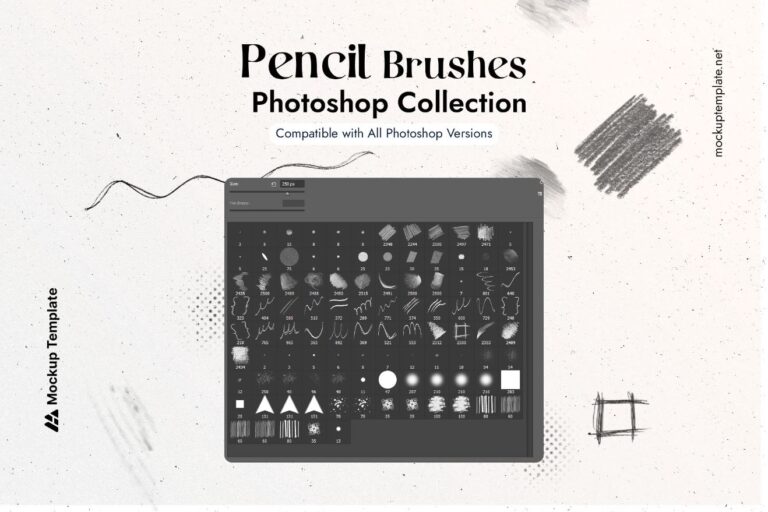 100+ Pencil Brush Photoshop (FREE)