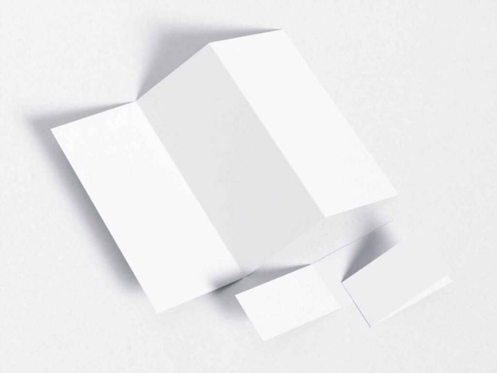 Z Fold Leaflet Mockup